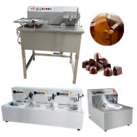 China Fully Automatic Mixing Wheel Chocolate Melting Tempering Coating Machine Easy to Clean for sale