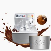 China Fully Automatic Mixing Wheel Chocolate Melting Tempering Coating Machine Easy to Clean for sale