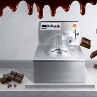China Fully Automatic Mixing Wheel Chocolate Melting Tempering Coating Machine Easy to Clean for sale