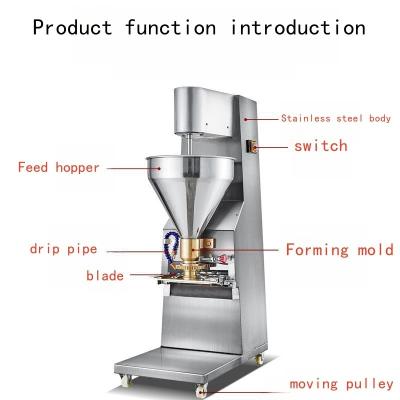 China Food Grade Stainless Steel Beef Meatball Machine 380*680*1220mm Output 280 pieces/min for sale