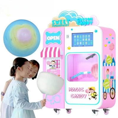 China Marshmallow Making Machine Outdoor Vending Cotton Candy Machine with Various Shapes for sale