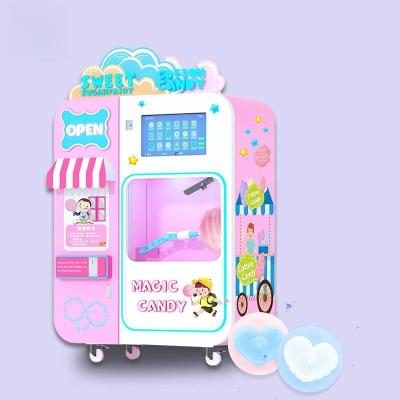 China Marshmallow Making Machine Outdoor Vending Cotton Candy Machine with Various Shapes for sale