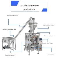 China Automatic Metering Wheat Flour Packaging Sealing Machine 50bag/min Grain Flour Machine for sale