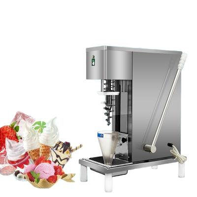 China 220V 110V Desktop Fruit Ice Cream Crushing Mixing Machine for Swirl Frozen Yogurt for sale