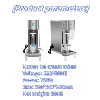China 220V 110V Desktop Fruit Ice Cream Crushing Mixing Machine voor Swirl Frozen Yogurt Te koop