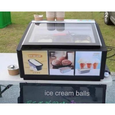 China Soft Ice Cream Display Freezer Perfect for Supermarket and Dessert Shop Refrigeration for sale