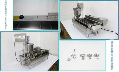 Cina 220v Frittiera per ciambelle Automatica Commerciale 304 Acciaio inossidabile 500pcs/h Macchine alimentari PLC 3kw 35 in vendita
