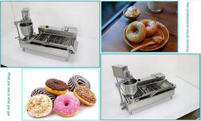 Cina 220v Frittiera per ciambelle Automatica Commerciale 304 Acciaio inossidabile 500pcs/h Macchine alimentari PLC 3kw 35 in vendita