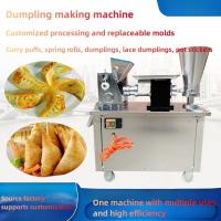 China Fully Automatic Half Moon Dumpling Wonton Machine with 110KG Weight and Easy Operation for sale