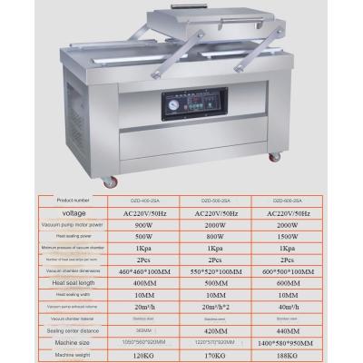 China 10mm Heat Seal Strip Width Large Vertical Vacuum Packaging Machine for 120kg Capacity for sale