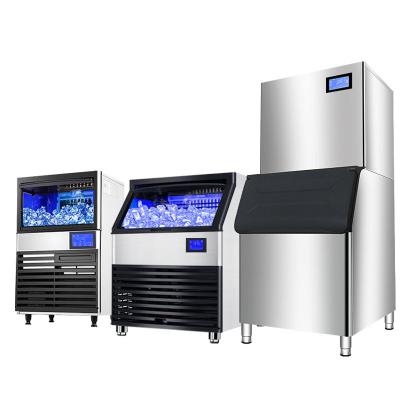 Cina Fabbricante di ghiaccio a cubo in acciaio inossidabile per il commercio con motore di capacità compresa tra 40 e 1000 kg in vendita