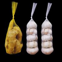 China Small Nylon PE Mesh Bag for Customizable Ginger Garlic Vegetable and Fruit Packaging for sale