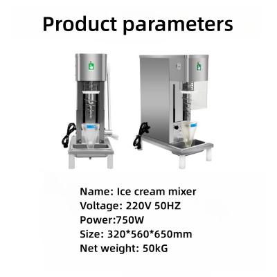 China Low Energy Consumption Swirl Drill Gelato Frozen Yogurt Blender for Real Fruits Ice Cream for sale