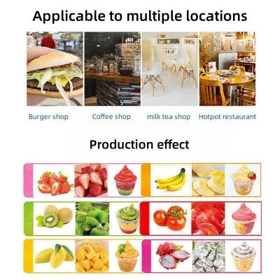 China Low Energy Consumption Swirl Drill Gelato Frozen Yogurt Blender for Real Fruits Ice Cream for sale