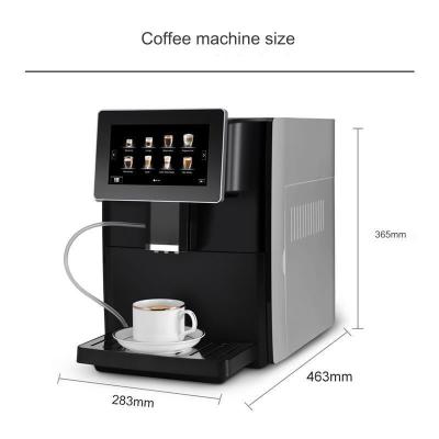Chine 240*460*350mm Automatique entièrement américaine italienne espresso machine à café pour professionnel à vendre