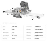 China 130 KG Flour Mill Application Custom Logo Automatic Dough Sheeter Making Machine Bakery for sale