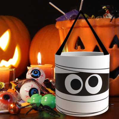 Cina Partito Borsa di zucca leggera Top vendita luminosa LED Borsa di caramelle portatile per Halloween in vendita