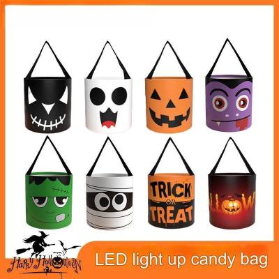 China Lightweight LED Halloween Bucket in Customized Size for Toddler Trick-or-Treat Fun for sale