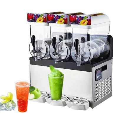 China 74 KG Automatic Slush Machine for Beverage Ice and Snow Mixing Cooling Method Cooled for sale