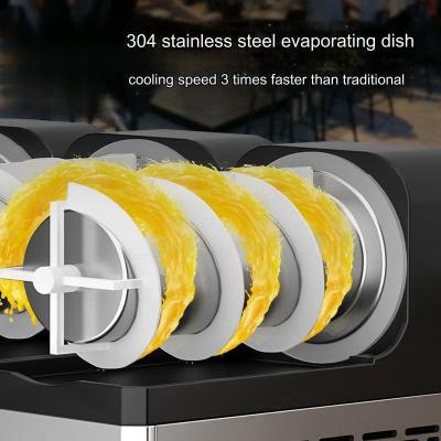 China 74 KG Automatic Slush Machine for Beverage Ice and Snow Mixing Cooling Method Cooled for sale