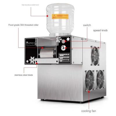 China Commercial Bingsu Machine 290*485*340 mm Ice Shaver Snow Cone Maker for Food Processing for sale