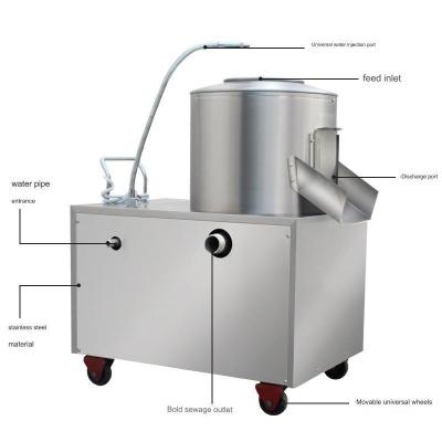 Cina Macchina elettrica per sbucciare le patate da 0,75 kW/1,5 kW per un facile utilizzo e nella lavorazione alimentare in vendita