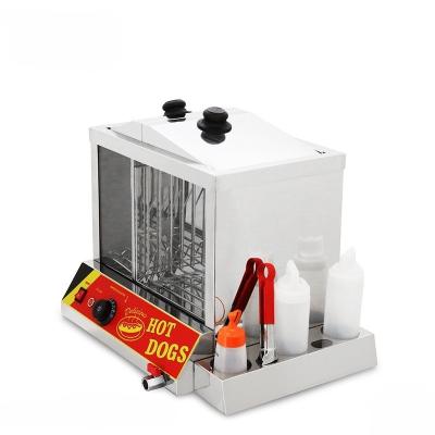 China Stainless Steel Hot Dog Steamer And Bun Warmer For 80-100 Capacity With 220V Voltage for sale