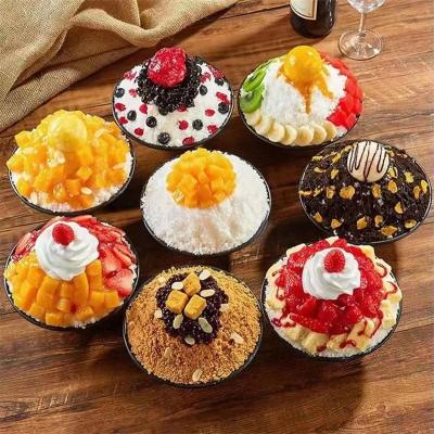 China 304 Stainless Steel Bingsu Snow Machine Rotation Type 0.12CBM Ice Maker Beautiful for sale