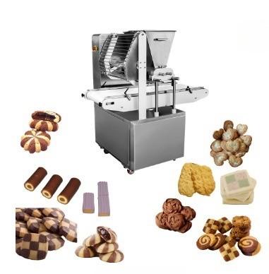 China Power Source Electricity 250KG Electric Cookie Making Machine with Rotatable Flower Mouth for sale