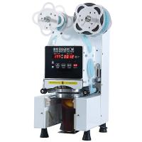 China Plastic Packaging Material Cup Sealing Machine Automatic 400-600 cups/H for Bubble Tea for sale