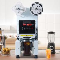 China Plastic Packaging Material Cup Sealing Machine Automatic 400-600 cups/H for Bubble Tea for sale