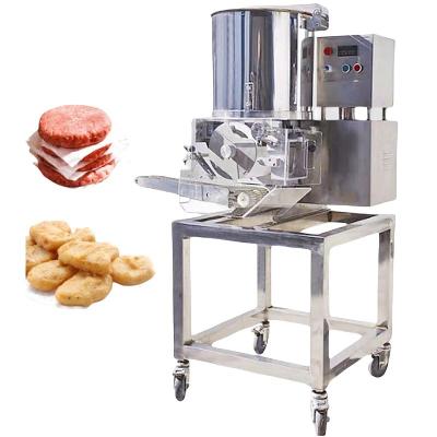 China 1.9KW Automatic Beef Patty Maker Press Machine for Jamaican Chicken Nugget Hamburger for sale