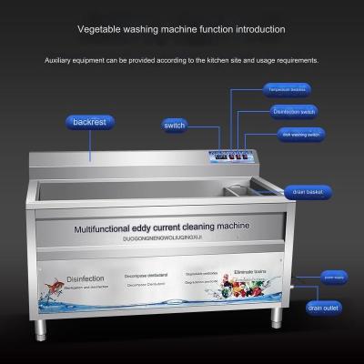 China 220v/380v Multifunctional Cleaning Ionized Ozone Decomposition Vegetable Washing Machine for sale