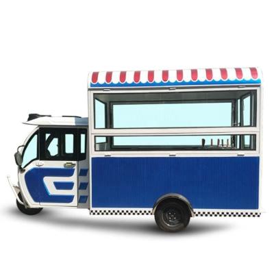 China Multifunctional Outdoor Fast Food Cart Electric Three Wheel Mobile Kitchen Truck for sale
