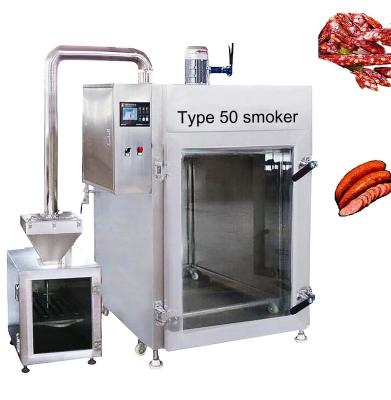China 27kw Commercial Electric/Gas Chicken Smoker Fish Sausage Meat Smoking Machine at Best for sale