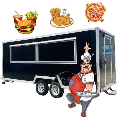 China Fully Equipped Outdoor Ice Cream Street Kitchen Food Cart for Cooking Equipments for sale