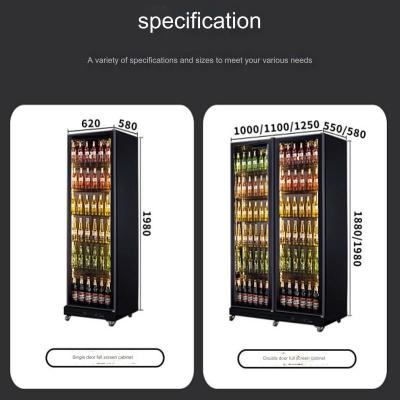 중국 상업식품 식료품 음료 냉장고 및 얼음 없는 설계 280L-2100L 용량 판매용