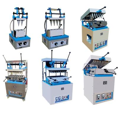 China Máquina de fabricação de cones de pizza de saída 50-60/h com produção rápida e aquecimento uniforme à venda