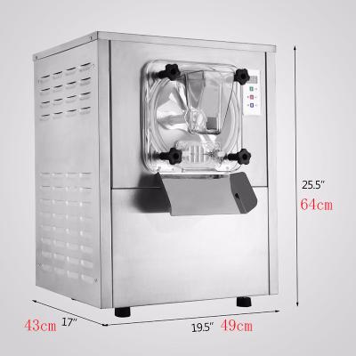 China Counter Top Ice Cream Machine with 220V Voltage and 15-20L/h Production Capacity for sale
