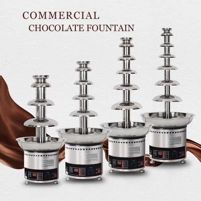China Smart Temperature Control Chocolate Fountain Machine for Dessert Making 30-150 Degrees for sale