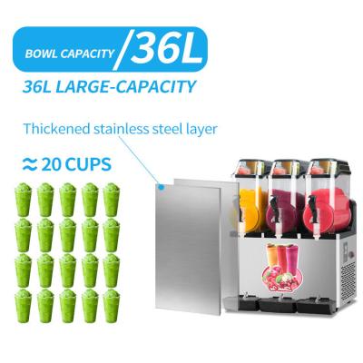 중국 상업용 고 용량 12L / 2 * 12L / 3 * 12L 얼음 슬러시 제조를위한 다재다능한 슬러시 기계 판매용