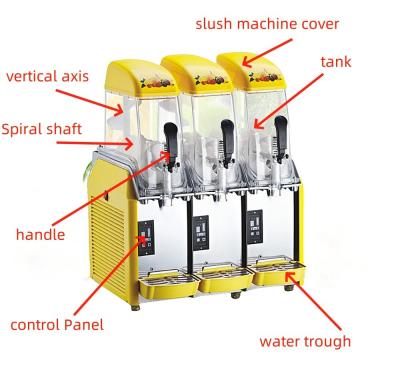 China Full Set Slush Machine Parts for Easy Operation and Labor Saving for sale