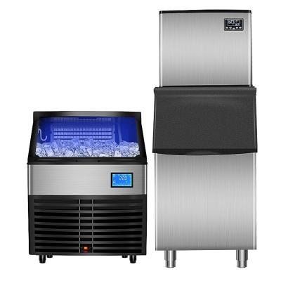 220V Automatic Block Ice Machine High Capacity Edible Snow Ice Maker for Commercial