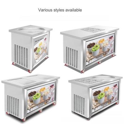China Multi-Flavors gebratene Eiscreme Roll-Maschine mit 1,3 kW Leistung und Multi-Funktion zu verkaufen
