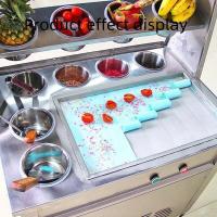China Create Unique and Delicious Ice Rolls with Our Multifunction Fried Ice Cream Roll Machine for sale