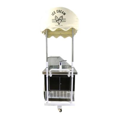 China Customized Design Portable Ice Cream Bike Cart Small Commercial Maker for Snack Food for sale