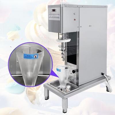 China Snack Food Making Machine 0.75kw Power Ice Cream Mixer Blender Shaker with Swirl Drill for sale