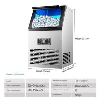China Customizable High Capacity Ice Cube Machine 110V/220V Commercial Cube Maker 30 KG for sale