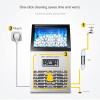 China Customizable High Capacity Ice Cube Machine 110V/220V Commercial Cube Maker 30 KG for sale