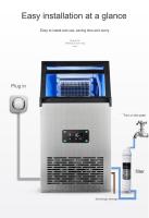 China Customizable High Capacity 120KG Commercial Ice Maker Machine with Intelligent Control for sale